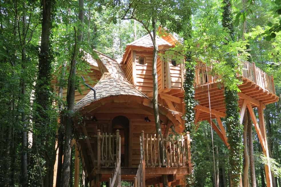 La Cabane Spa de la Clairière – Les Cabanes du Moulin : Cabane dans les ...