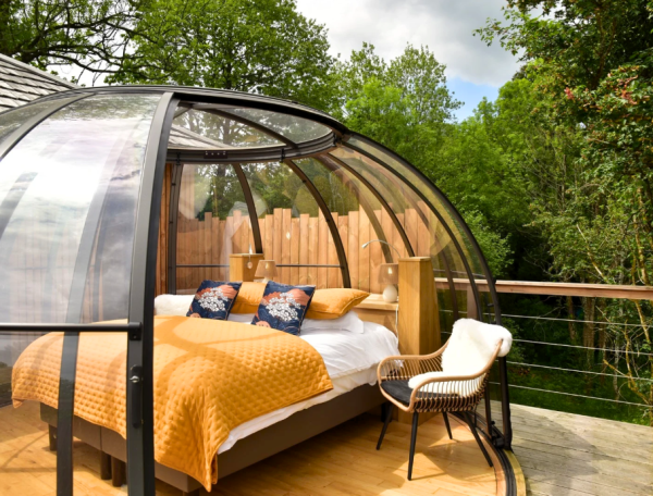 Le Scandilodge Dôme & Spa 3 : Cabane sur pilotis en Bretagne - Cabanes ...